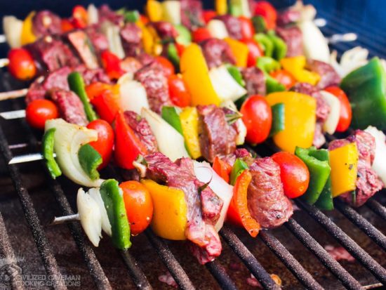 Easy Beef Kabobs - Civilized Caveman Cooking